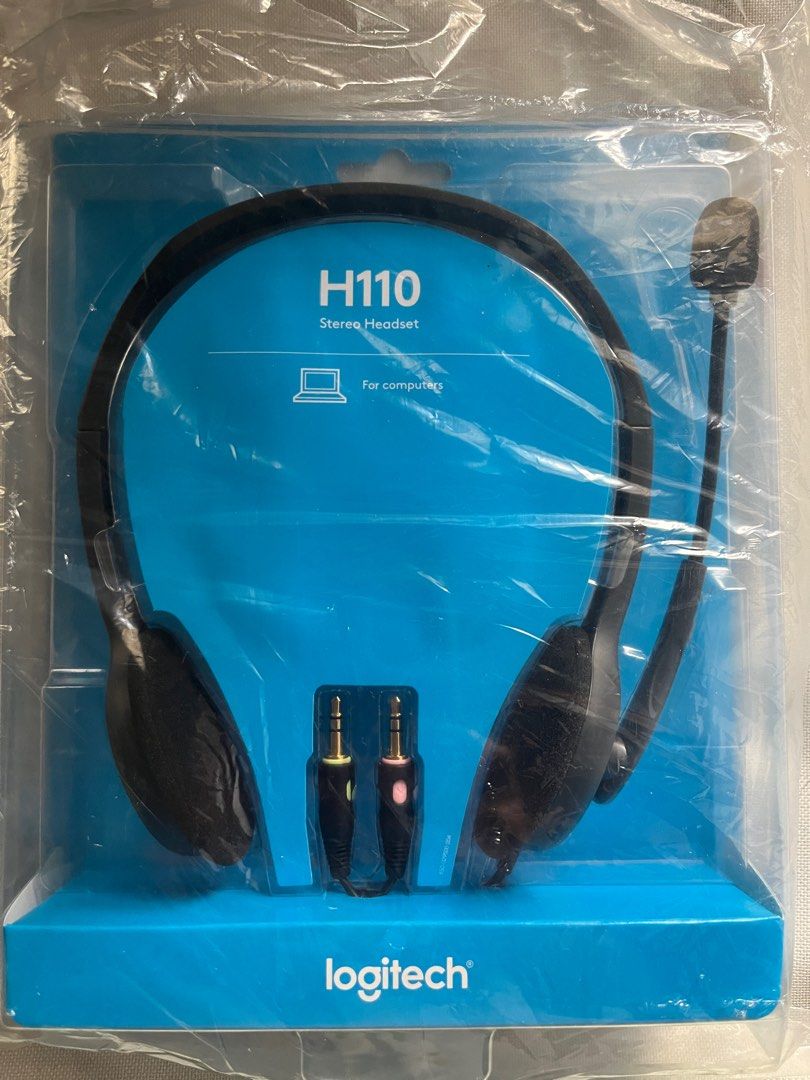 Logitech H110 Stereo Headset, Audio, Headphones & Headsets on Carousell