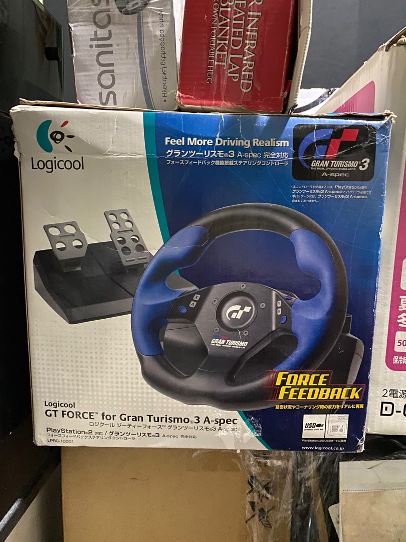 Logitech logicool GT Force steering wheel and pedal on Carousell