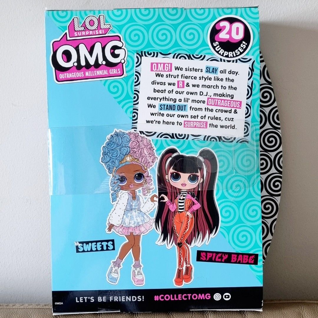 L.O.L. Surprise! LOL OMG Sweets Fashion Doll with 20 Surprises, Hobbies ...