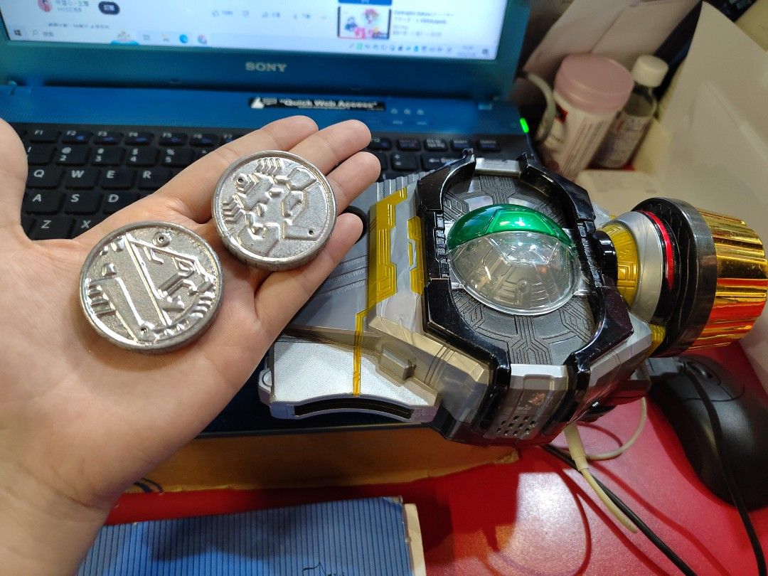 LOOSE BOX Bandai Kamen Rider OOO Henshin Belt DX Birth Driver, Hobbies ...