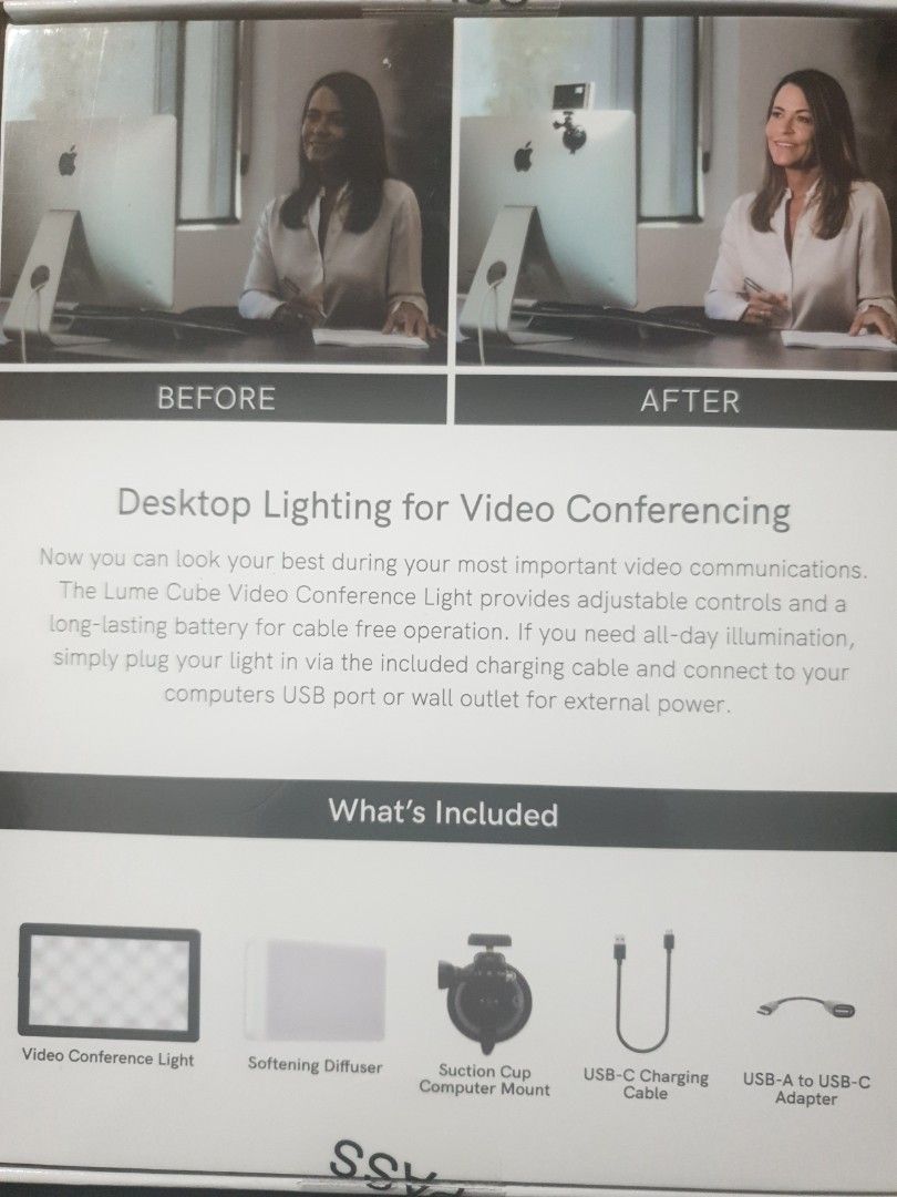 Lume cube Desktop/Laptops Lighting for Video Conferencing, Computers ...