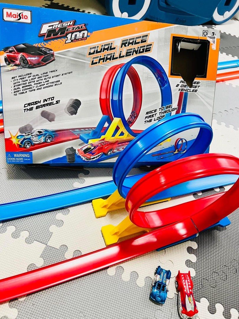 Maisto Dual Racer Challenge Race Track Cars, Hobbies & Toys, Toys ...