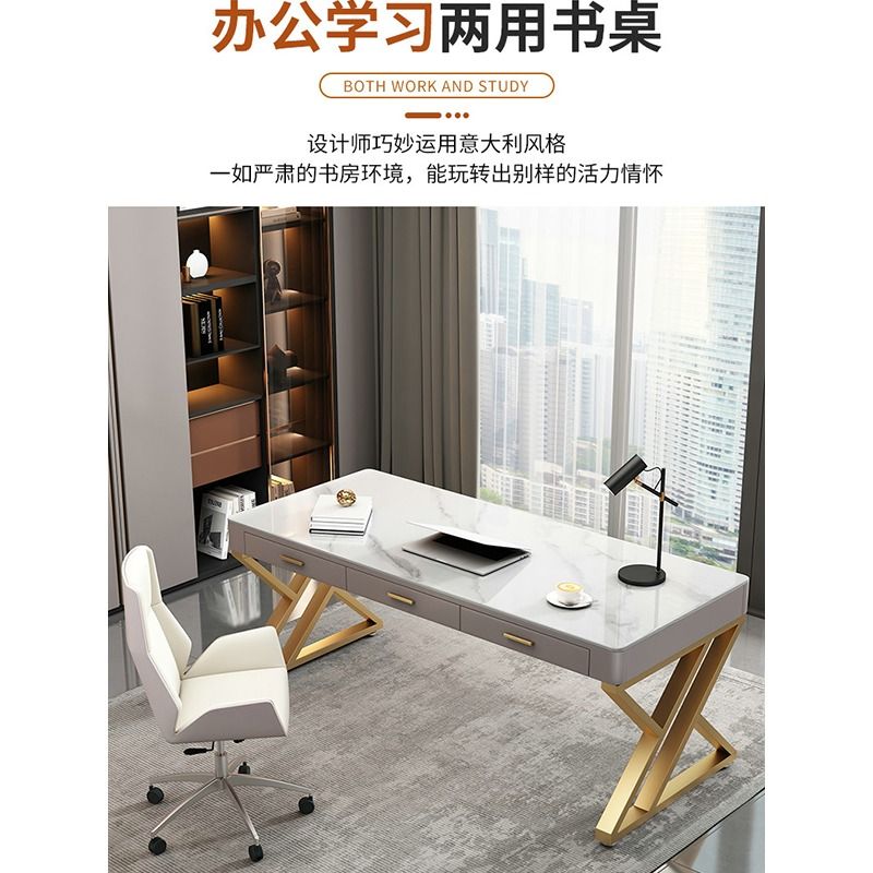Modern light luxury Study table computer desk Office table, Furniture ...