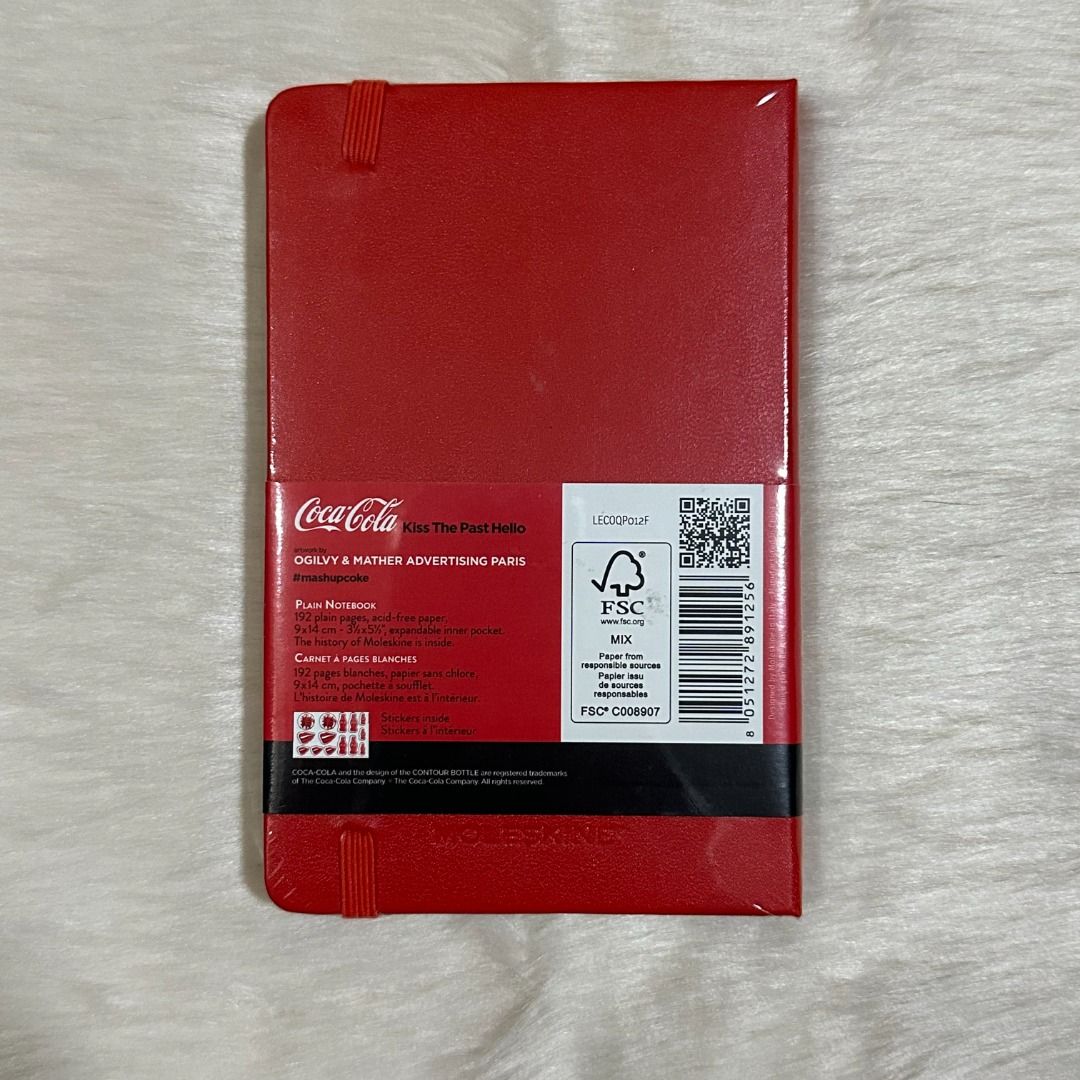 Moleskine Coca-Cola Limited Edition Plain Notebook (3.5 x 5.5), Hobbies ...