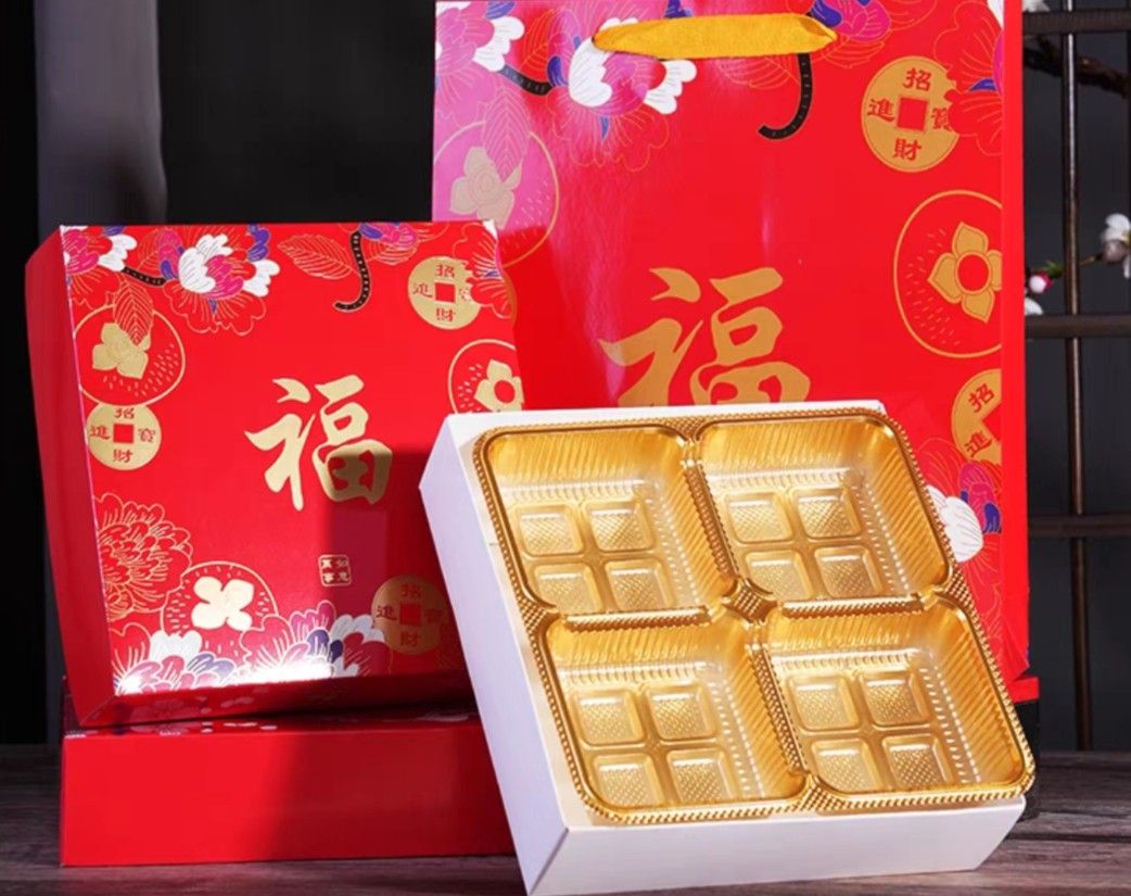 Mooncake Packaging Box + Paper Bag, Furniture & Home Living ...