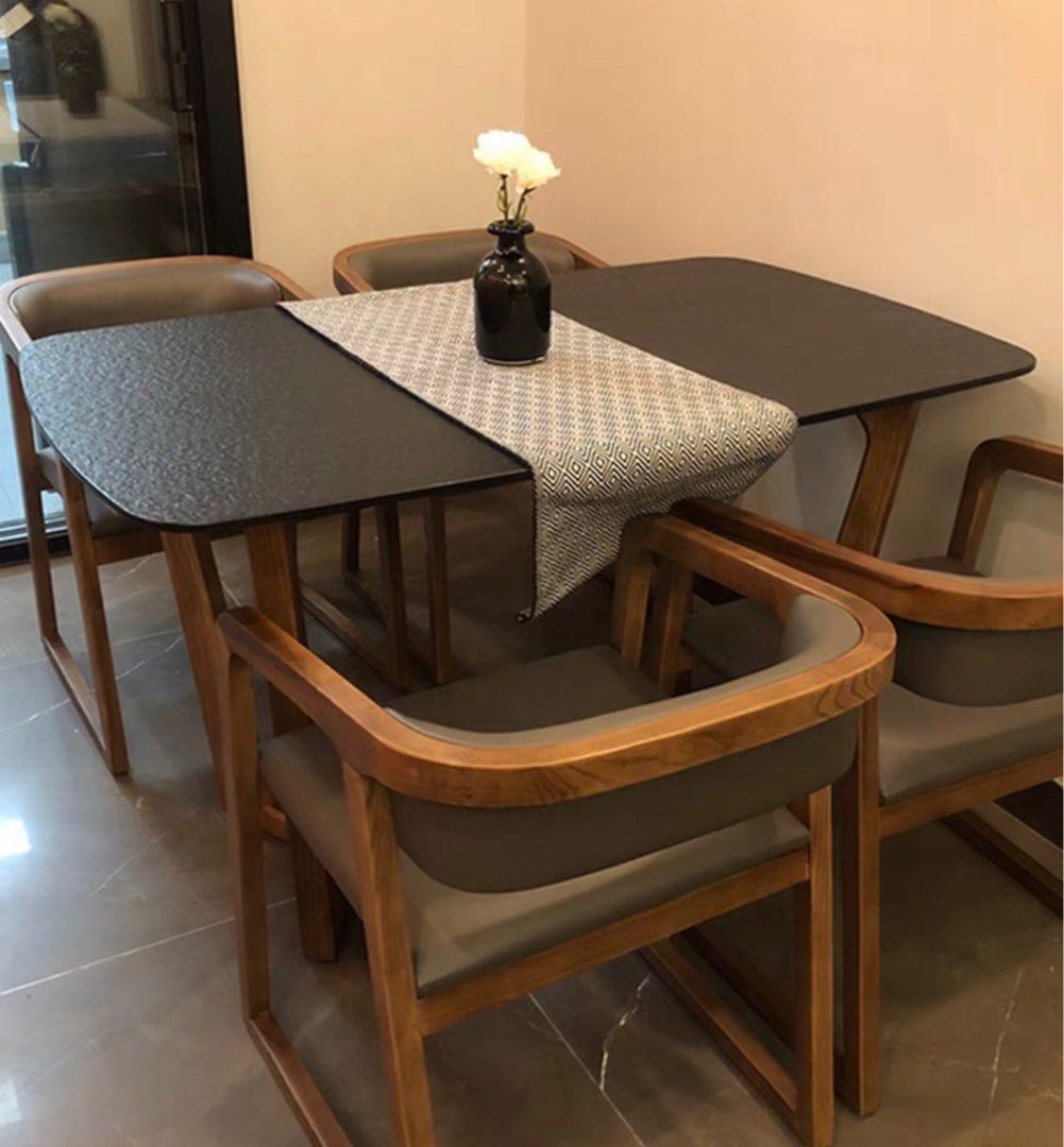 MOSRA Modern Sintered Stone Dining Table, Furniture & Home Living ...