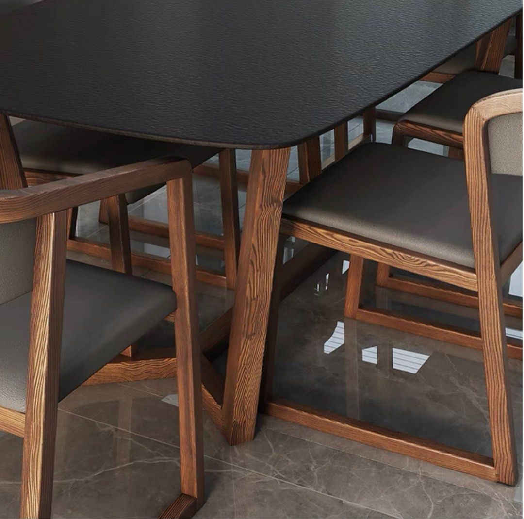 MOSRA Modern Sintered Stone Dining Table, Furniture & Home Living ...