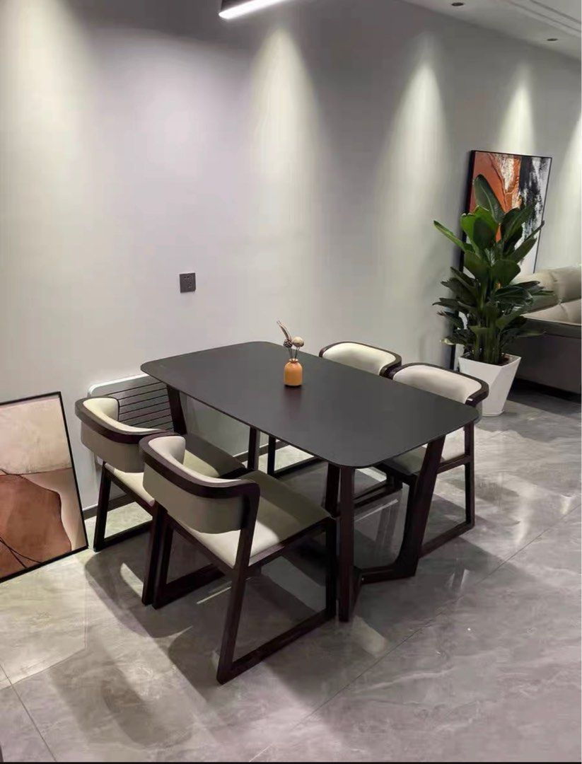 MOSRA Modern Sintered Stone Dining Table, Furniture & Home Living ...