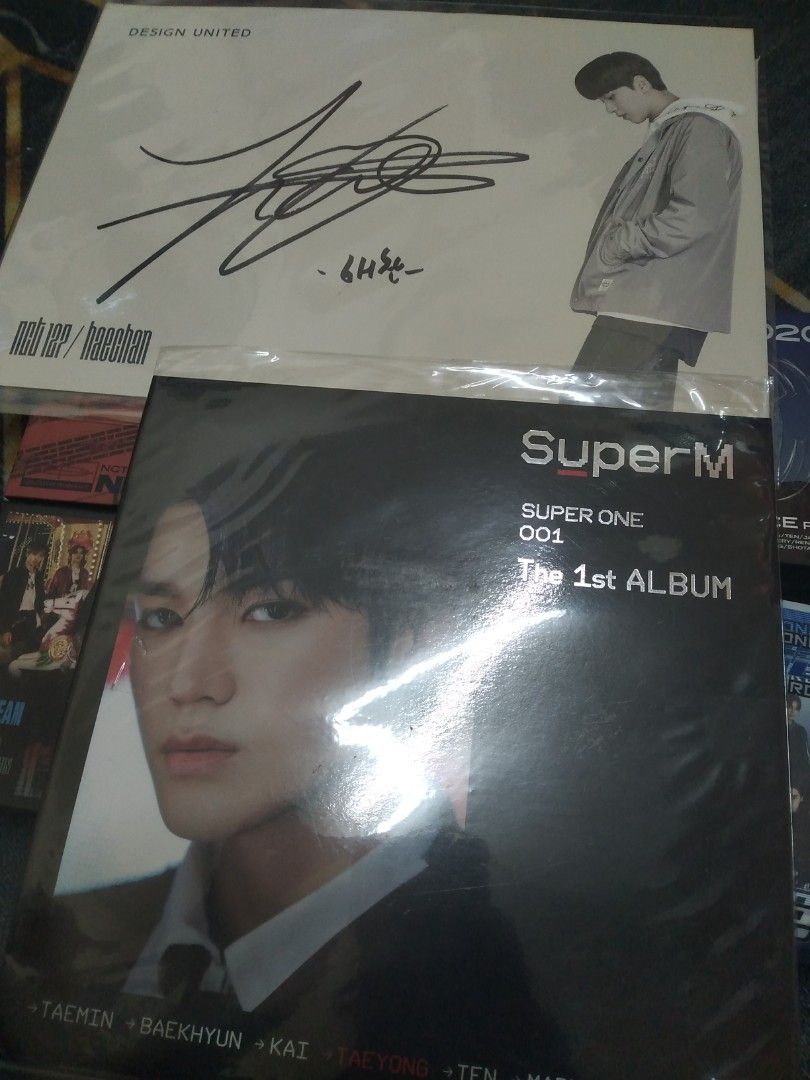 NCT 127 HAECHAN OFFICIAL DESIGN UNITED SIGNATURE AND SUPERM TAEYONG ...