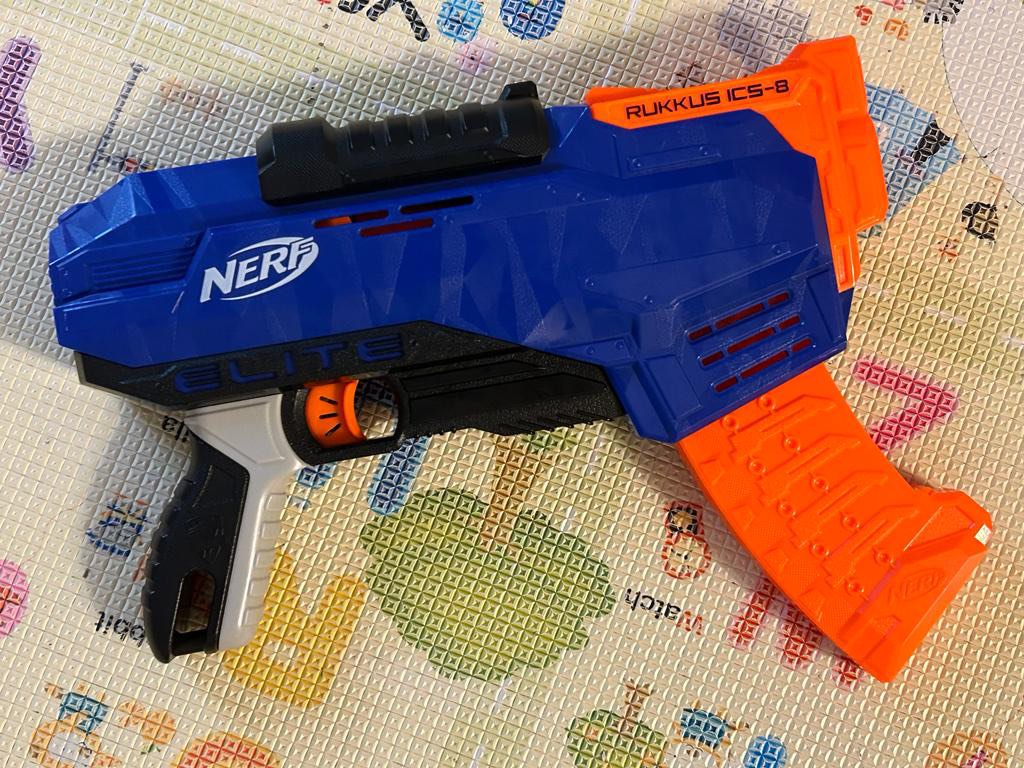 Nerf Gun Rukkus ICS-8 + Rival XVIII-500, 興趣及遊戲, 玩具 & 遊戲類 - Carousell