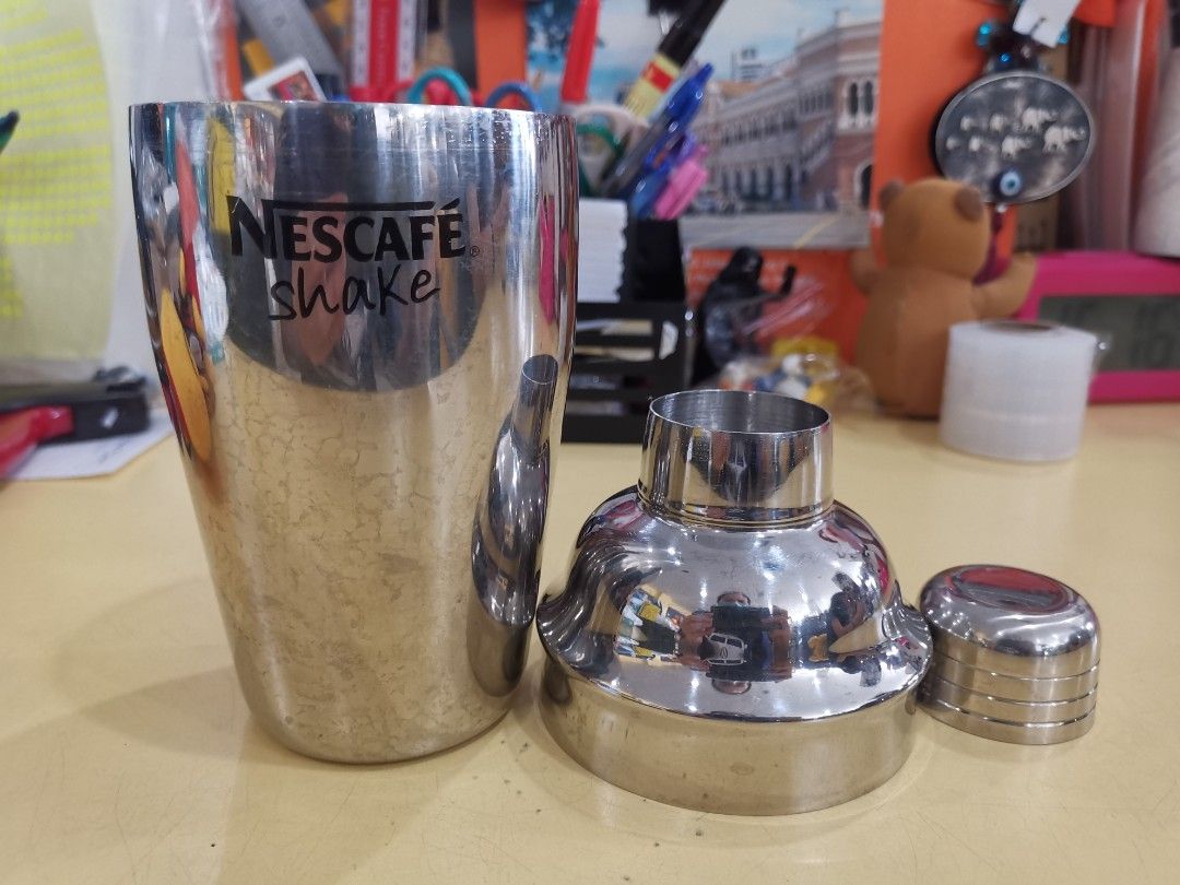 NESCAFE Stainless Steel Shaker, Furniture & Home Living, Kitchenware ...