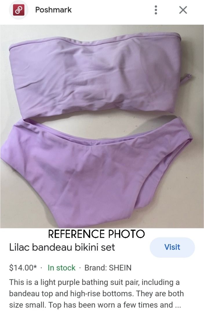New Lilac Swimsuit Lilac Bikini Pastel Color Bandeau Tube Swimsuit Lavender Swimsuit Highwaist