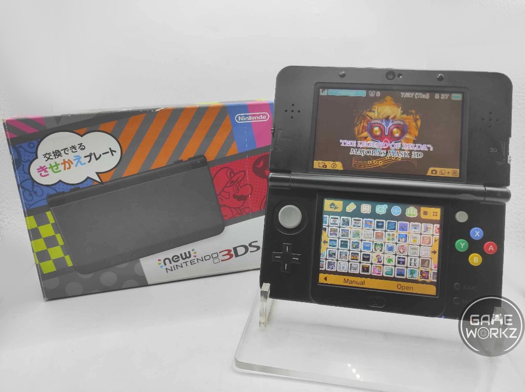 'New' Nintendo 3DS Black console with NAND backup, Video Gaming, Video ...