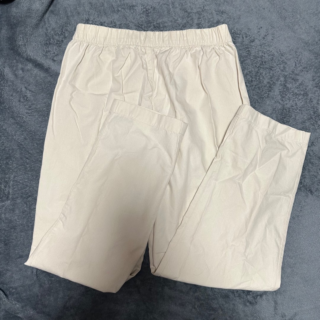 NEW Uniqlo Cream White Trousers on Carousell
