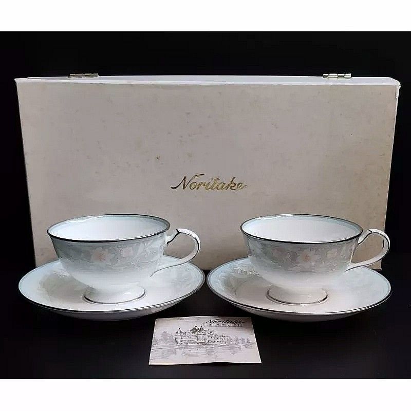 Noritake 2 Sets Made in Japan Fairmont 4408 Bone China Cup & Saucer in Original Box, Furniture ...