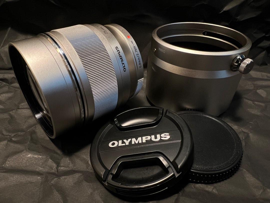 OLYMPUS MICRO 75mm f1.8 ED MSC 大光圈人像, 攝影器材, 鏡頭及裝備 - Carousell