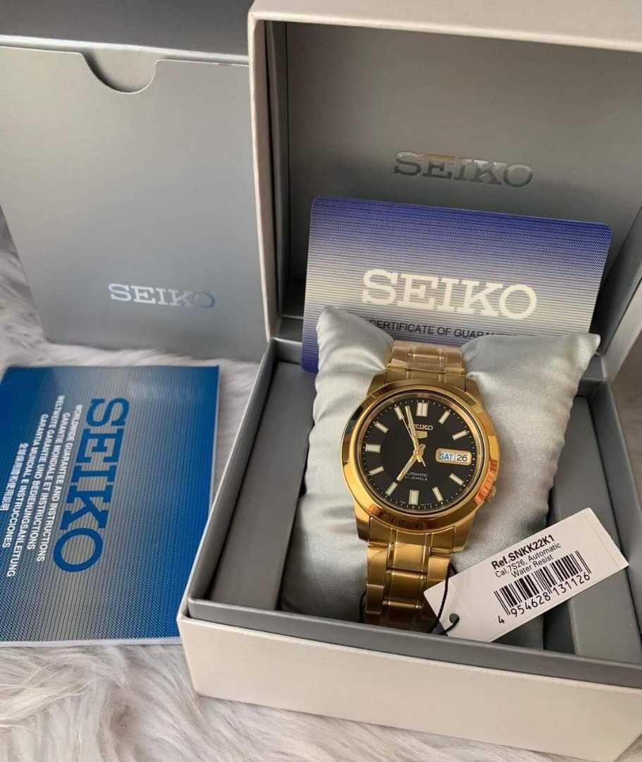 Original Seiko 5 Automatic Watch "GOLD MEN's" on Carousell