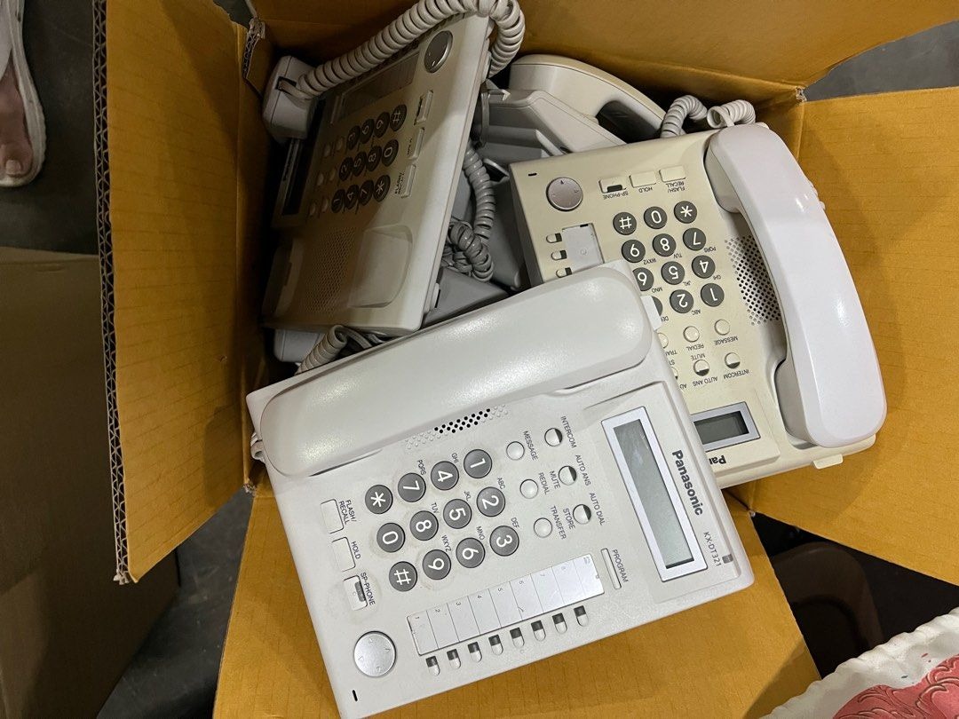 Panasonic business landline phone, digital office phone with LCD ...