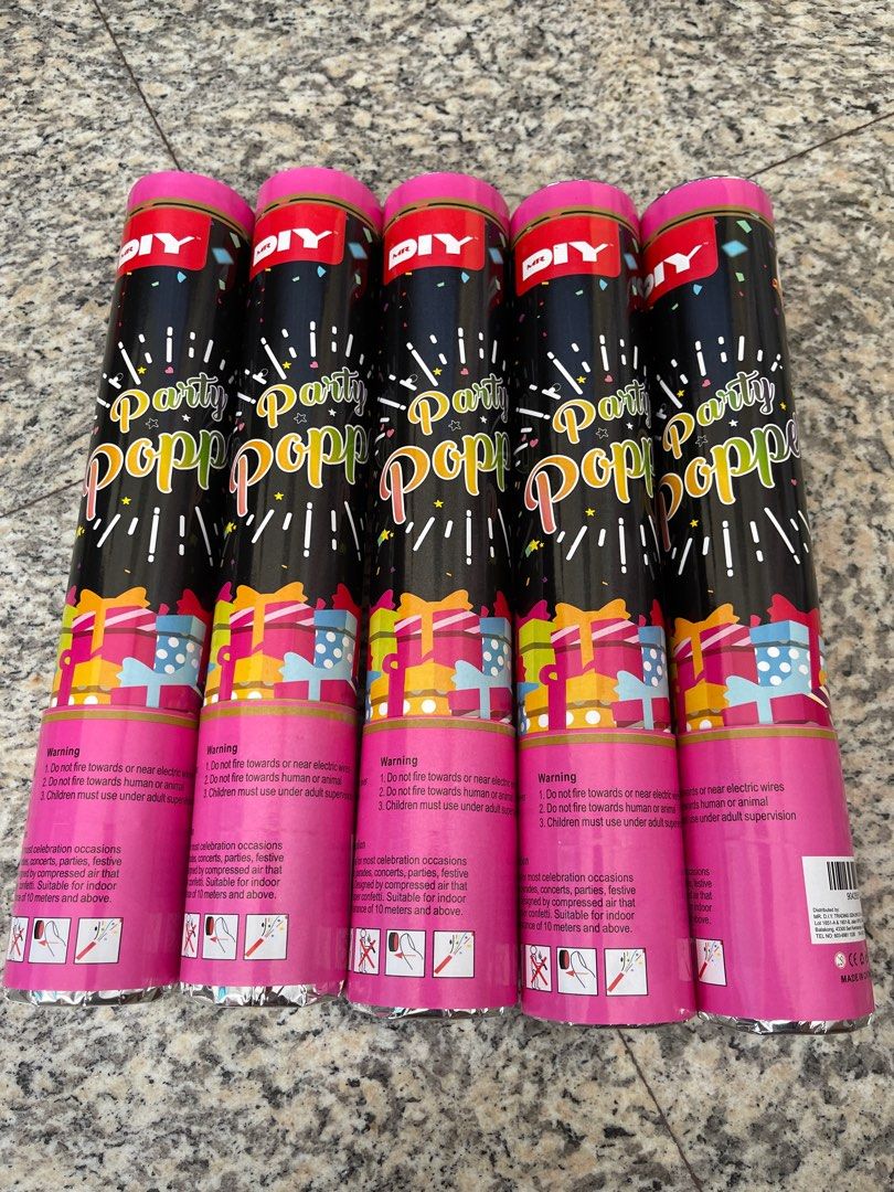 Party popper $2 Each , Hobbies & Toys, Toys & Games on Carousell