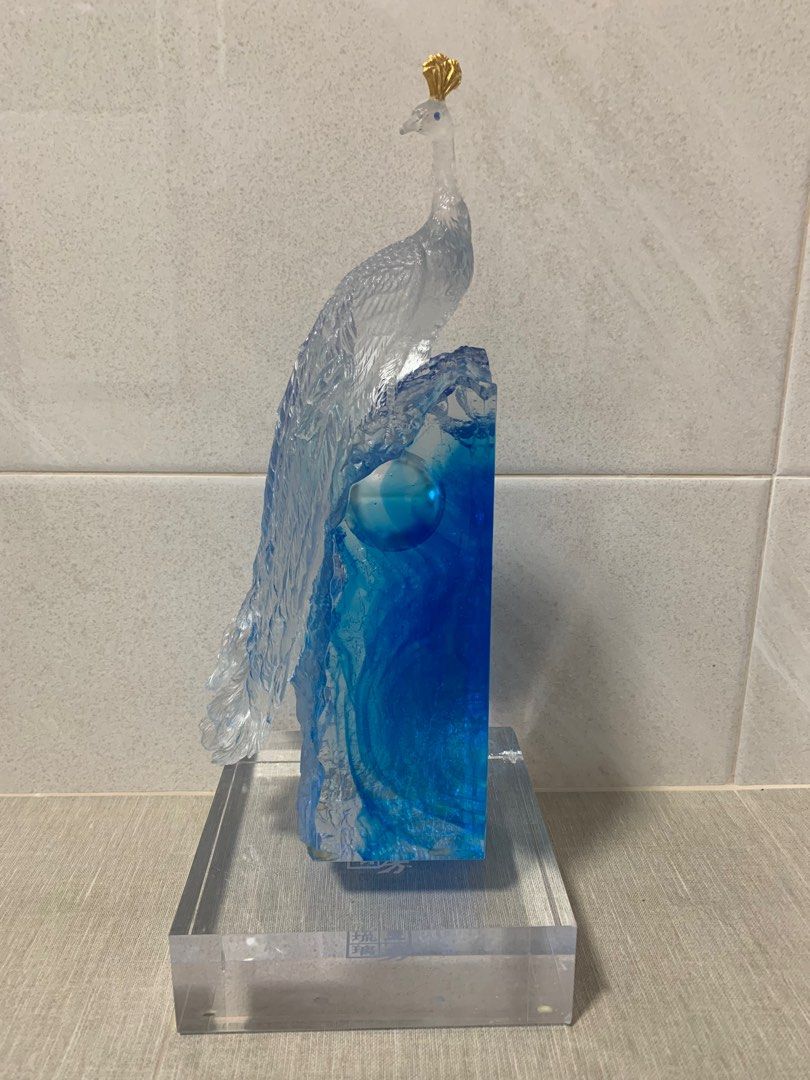 Peacock Crystal Display - LIULIGONGFANG, Everything Else on Carousell