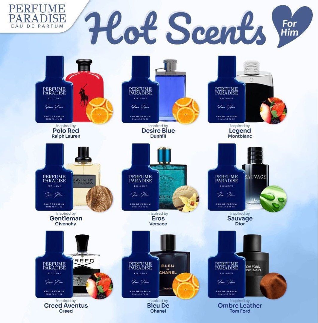 Perfume Paradise (9ml Pen Perfumes And 30ml Perfumes), Beauty ...