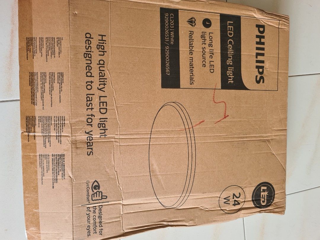 Philip LED Ceiling Light 17W, Furniture & Home Living, Lighting & Fans ...