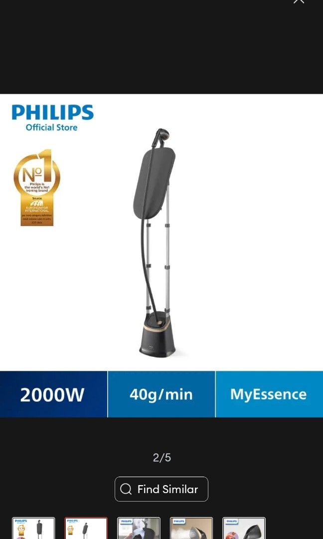Philips 300 Series Stand Steamer with tilting StyleBoard STE3170/80 10 ...