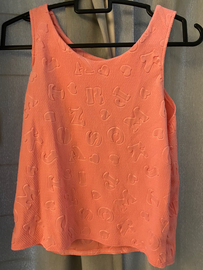 Pink Crop Top Womens Fashion Tops Sleeveless On Carousell