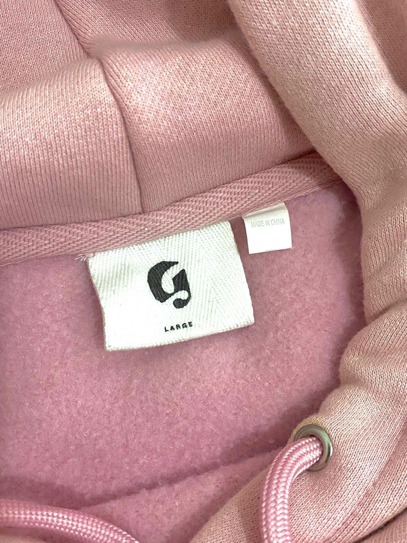 LARGE Glossier Hoodie Pink on Carousell