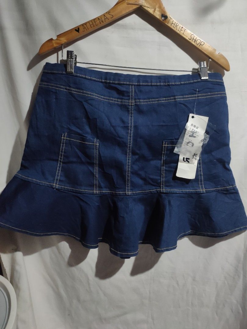 PLUS SIZE KIKAY STYLE DENIM SKIRT on Carousell