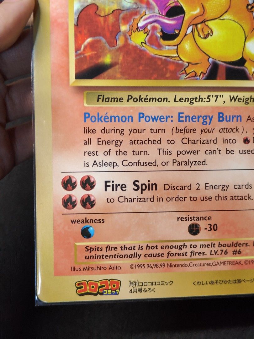 Pokemon Charizard Jumbo Corocoro 4/102 Card, Hobbies & Toys, Toys ...