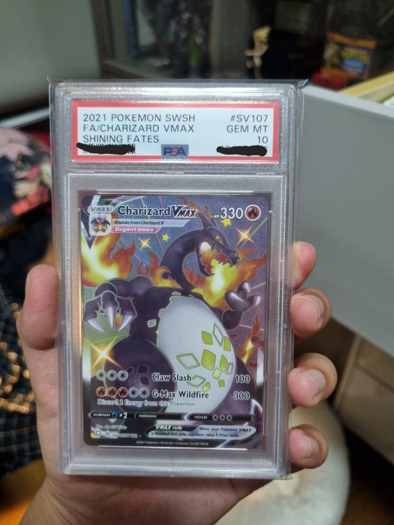 Pokemon Shining Fates Shiny Charizard Vmax Full Art PSA 10 -ptcg tcg ...