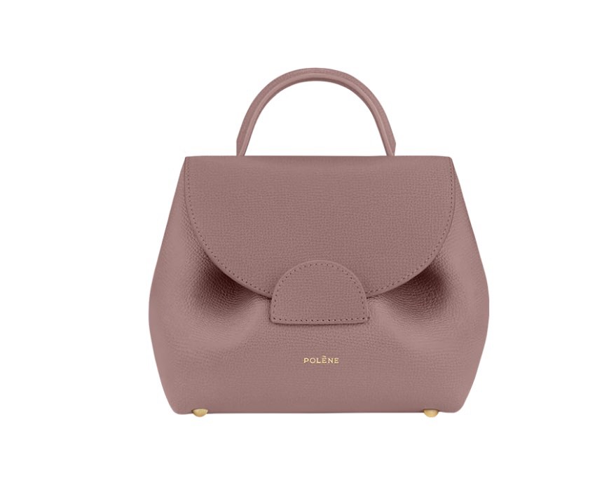 Polene Number One - Lilac textured leather, Women's Fashion, Bags ...