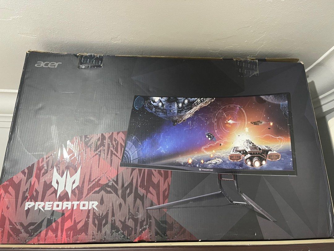 Predator X34p curved monitor Razer v2 pro black shark wireless Razer ...