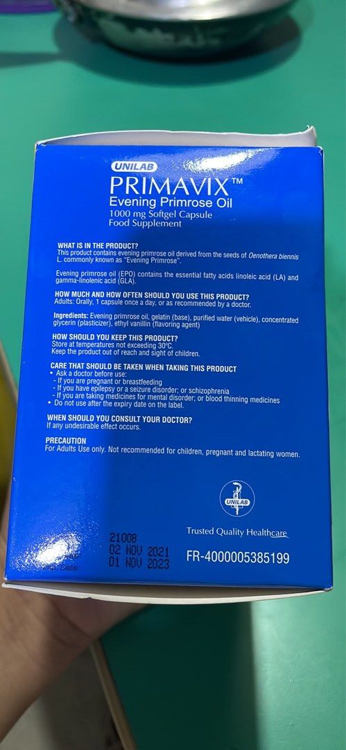 PRIMROSE OIL, Health & Nutrition, Health Supplements, Health Food ...