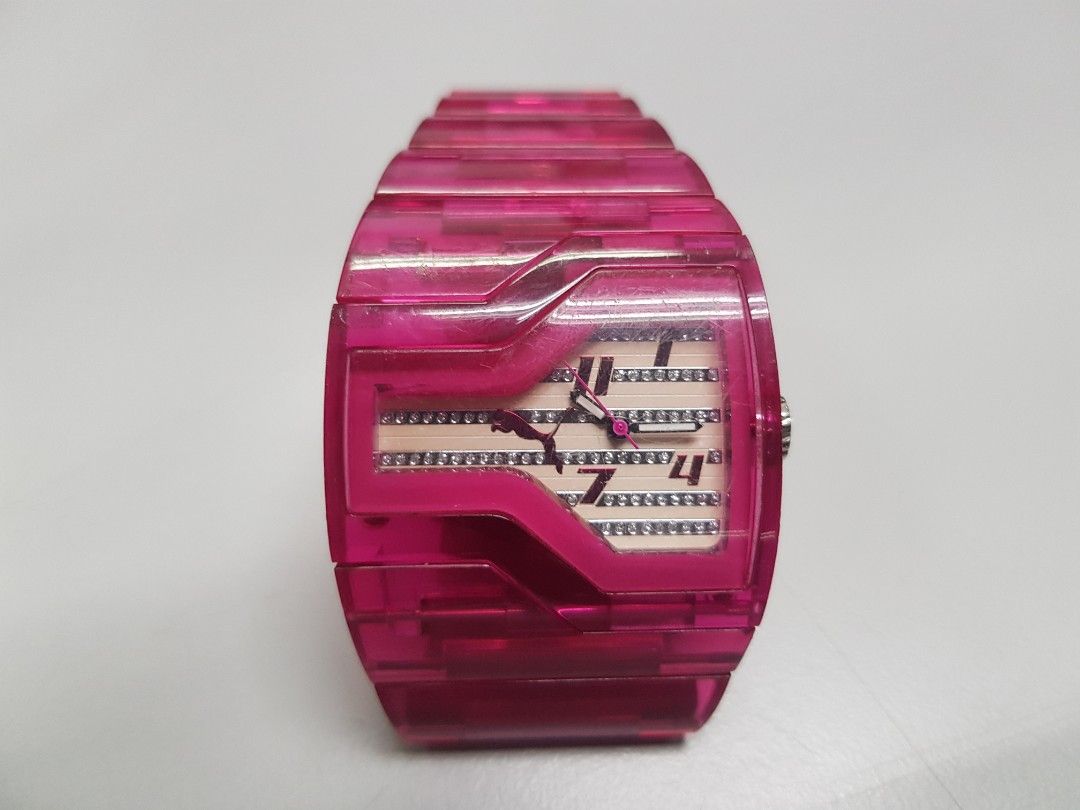 Puma limited red original watch, Women's Fashion, Watches & Accessories ...