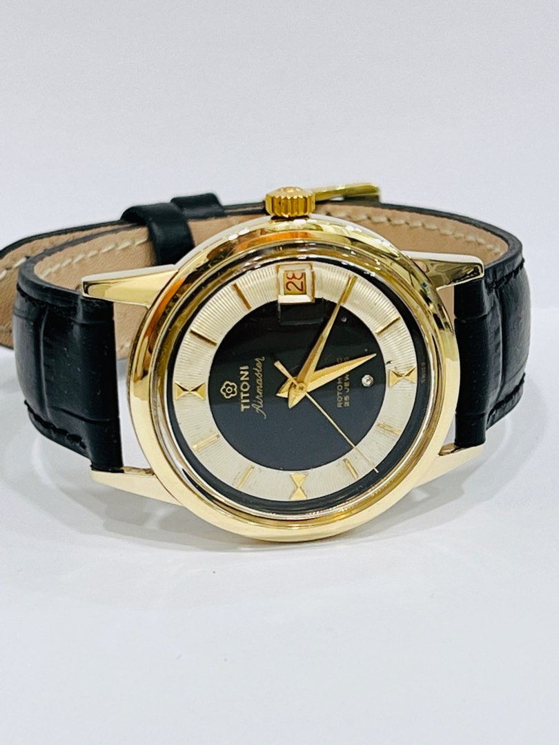 Rare 14K Solid Gold Titoni Automatic Watch(W0776), Hobbies & Toys ...