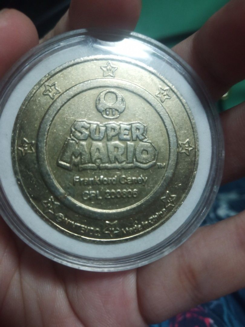 RARE COLLECTIBLE Wonderball Waluigi Super Mario Frankford Candy Coin on ...
