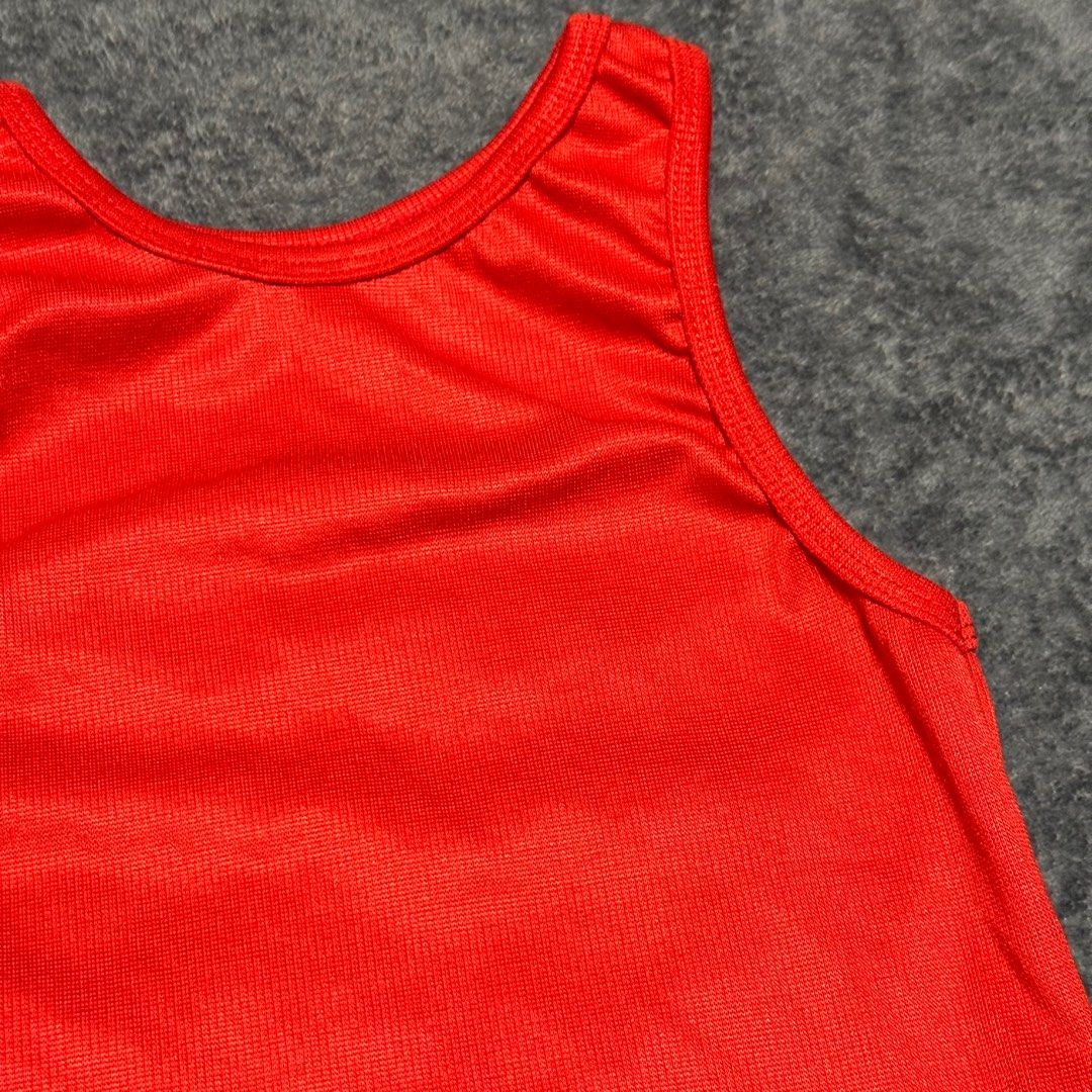 Red Ribbed Tank Racerback Top on Carousell
