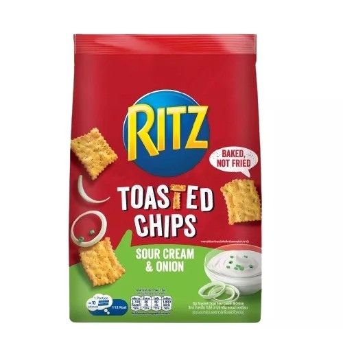 Ritz toasted chips cheddar sour cream original biscuit snack ...