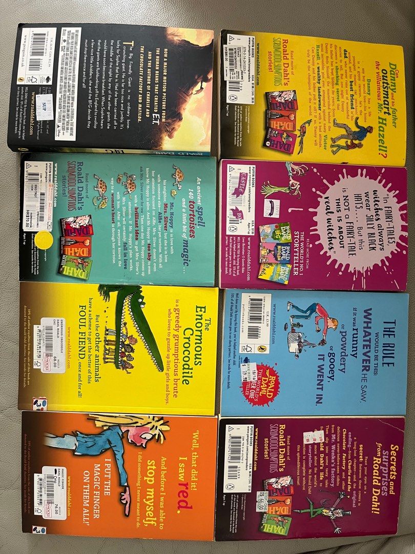 Roald Dahl famous book series, 興趣及遊戲, 書本 & 文具, 兒童書籍 - Carousell