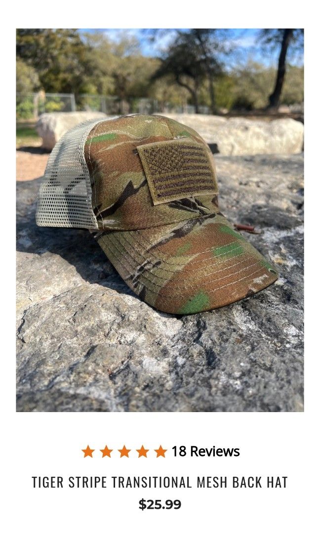 ROGUE AMERICAN TIGER STRIPE TACTICAL CAP on Carousell
