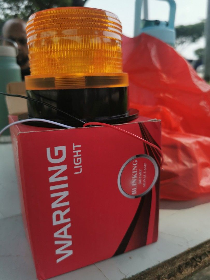 Rotary signal light warning, Furniture & Home Living, Lighting & Fans ...