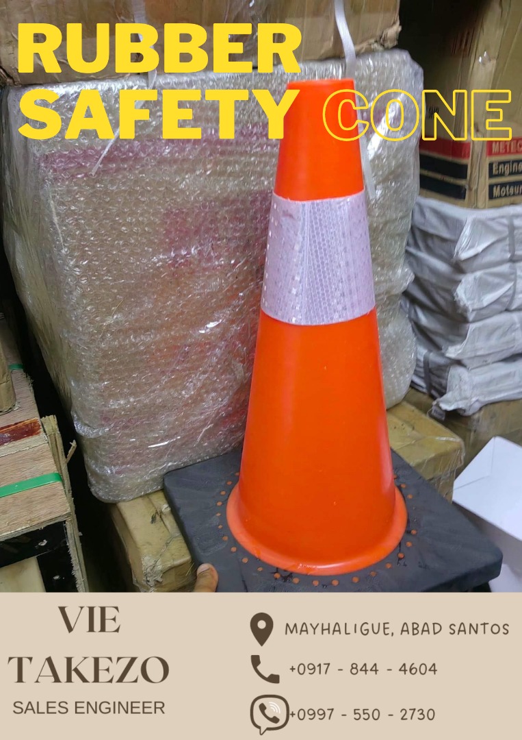 RUBBER SAFETY CONE, Commercial & Industrial, Industrial Equipment on ...