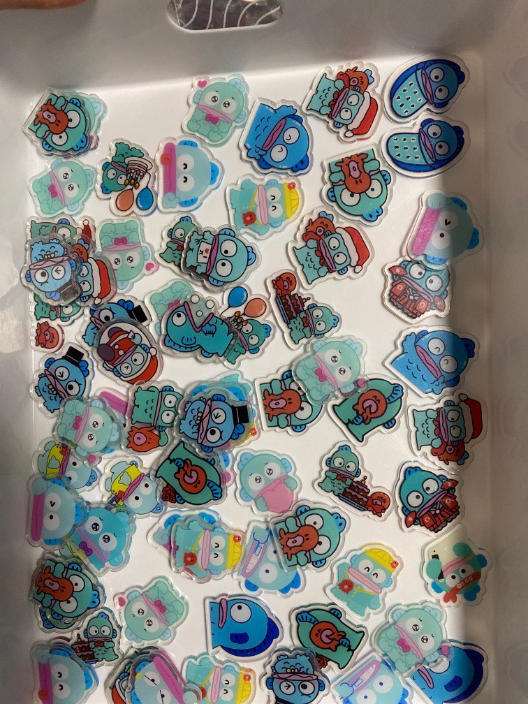 Sanrio fish hangyodon acrylics, Hobbies & Toys, Art & Prints on Carousell