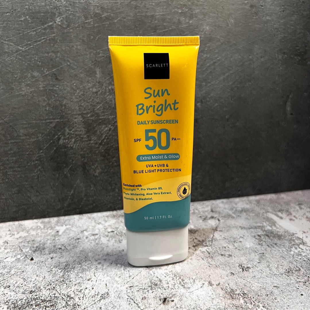 Scarlett Sunscreen SPF 50, Kesehatan & Kecantikan, Kulit, Sabun & Tubuh ...