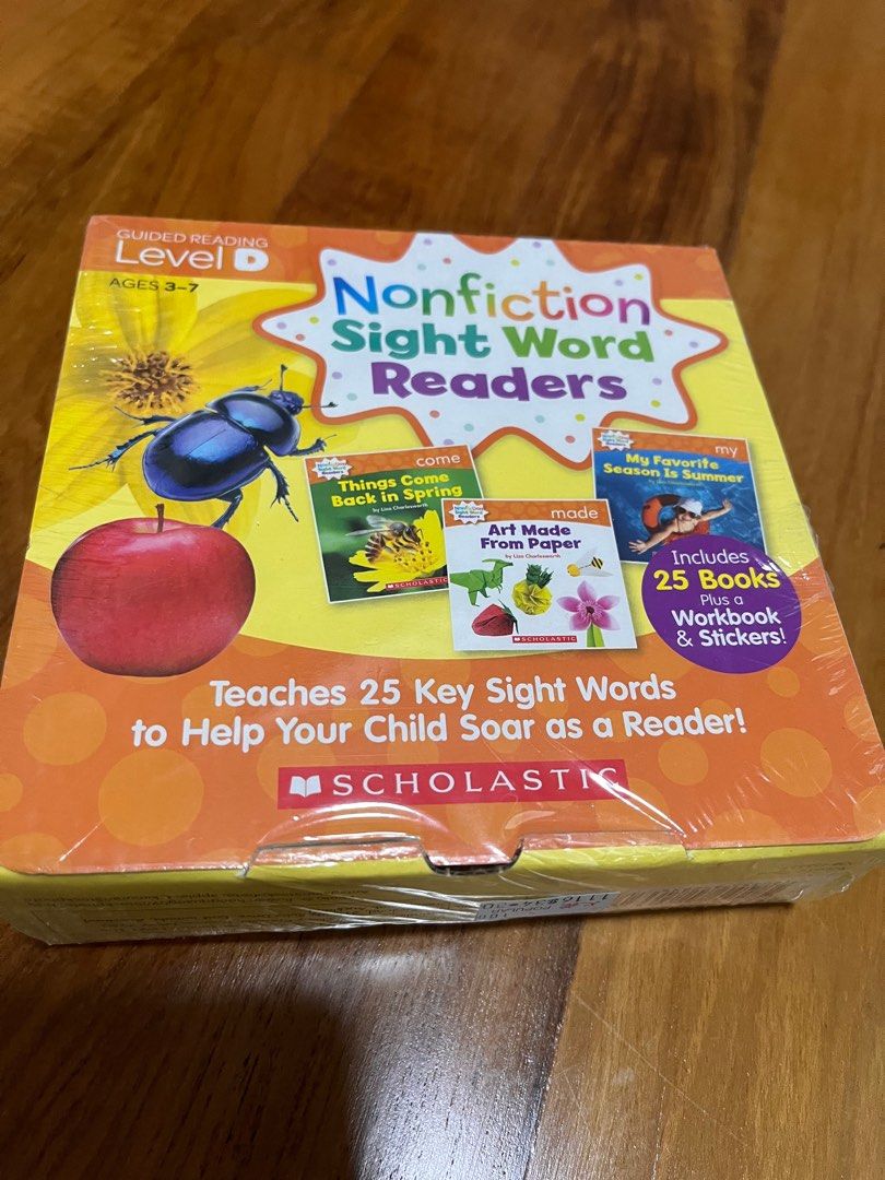 BN- Scholastic- 25 titles on Sight words reader, Babies & Kids, Infant ...