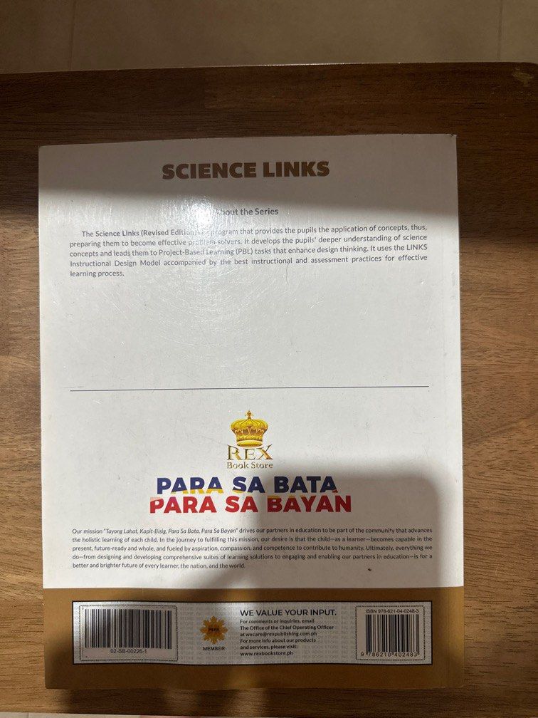 Science Links 6 by Rex Bookstore on Carousell