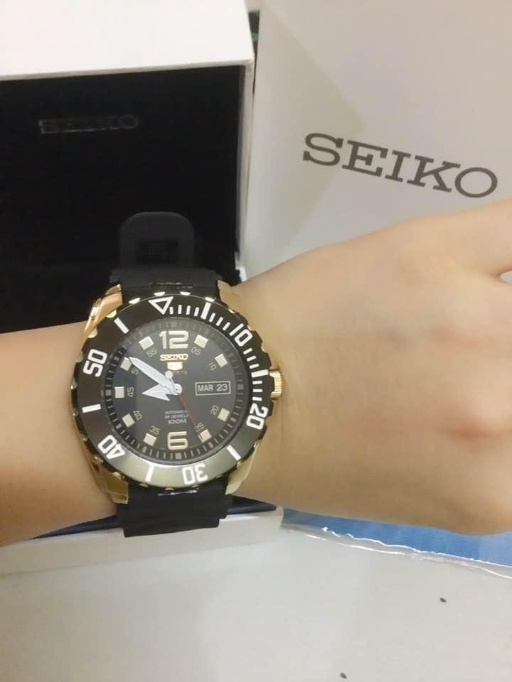 SEIKO RUBBER STRAP AUTOMATIC AUTHENTIC WATCH, Men's Fashion, Watches ...