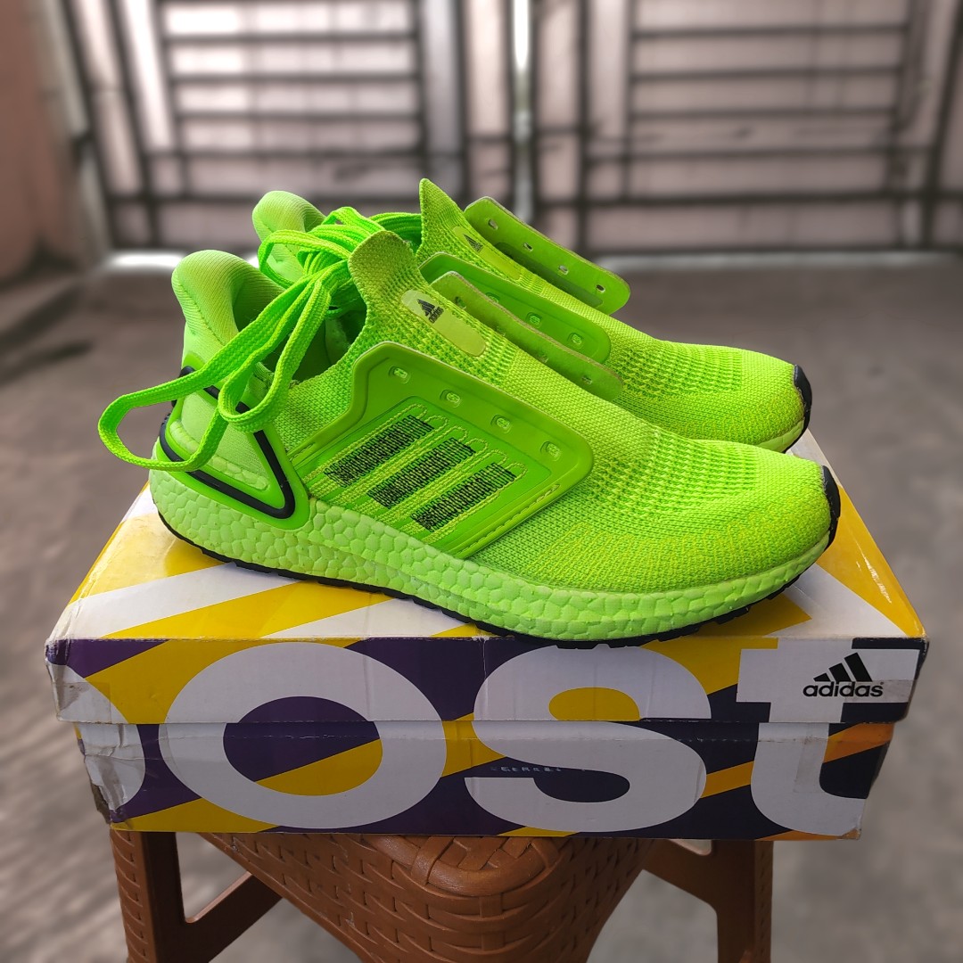 SEPATU LARI / RUNNING ADIDAS ULTRABOOST 20 LIGHT GREEN SECOND / BEKAS ...